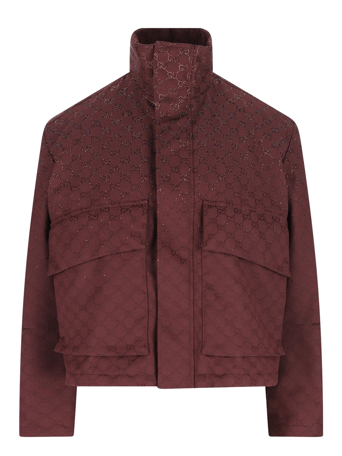 GUCCI Gucci Embellished GG Monogrammed Padded Jacket